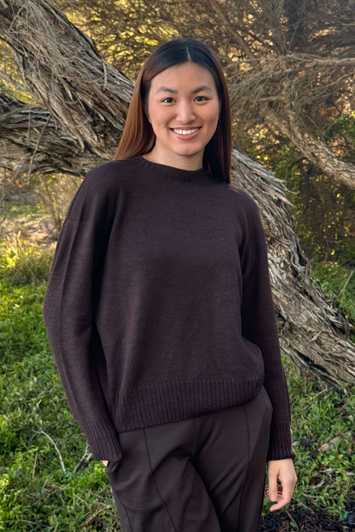 Uimi Matilda Crew Neck Jumper Chocolate – Matilda Life