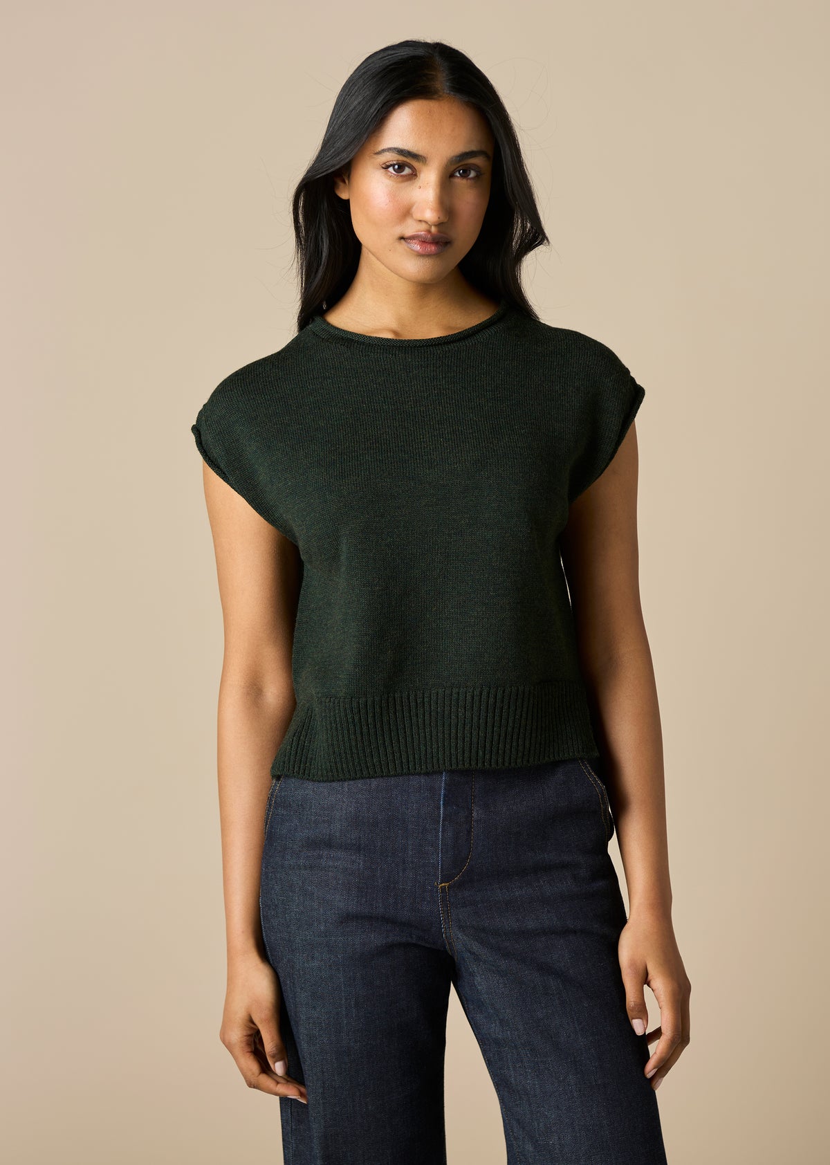 Uimi Agnes Jersey Vest Basil – Matilda Life