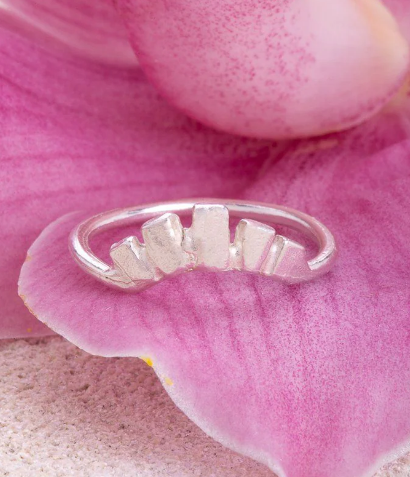 AH Fountain Ring Sterling Silver