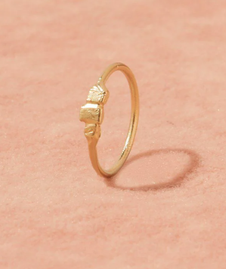 AH Keystone Ring Sterling Silver