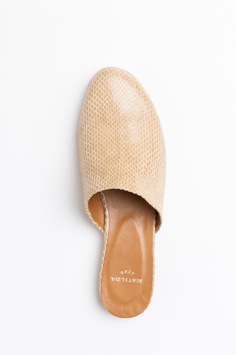 Mia Sand Snake Mule Slipper for Women's | Matilda Life